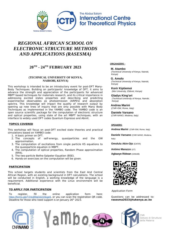 RASESMA 2023 – YAMBO CODE